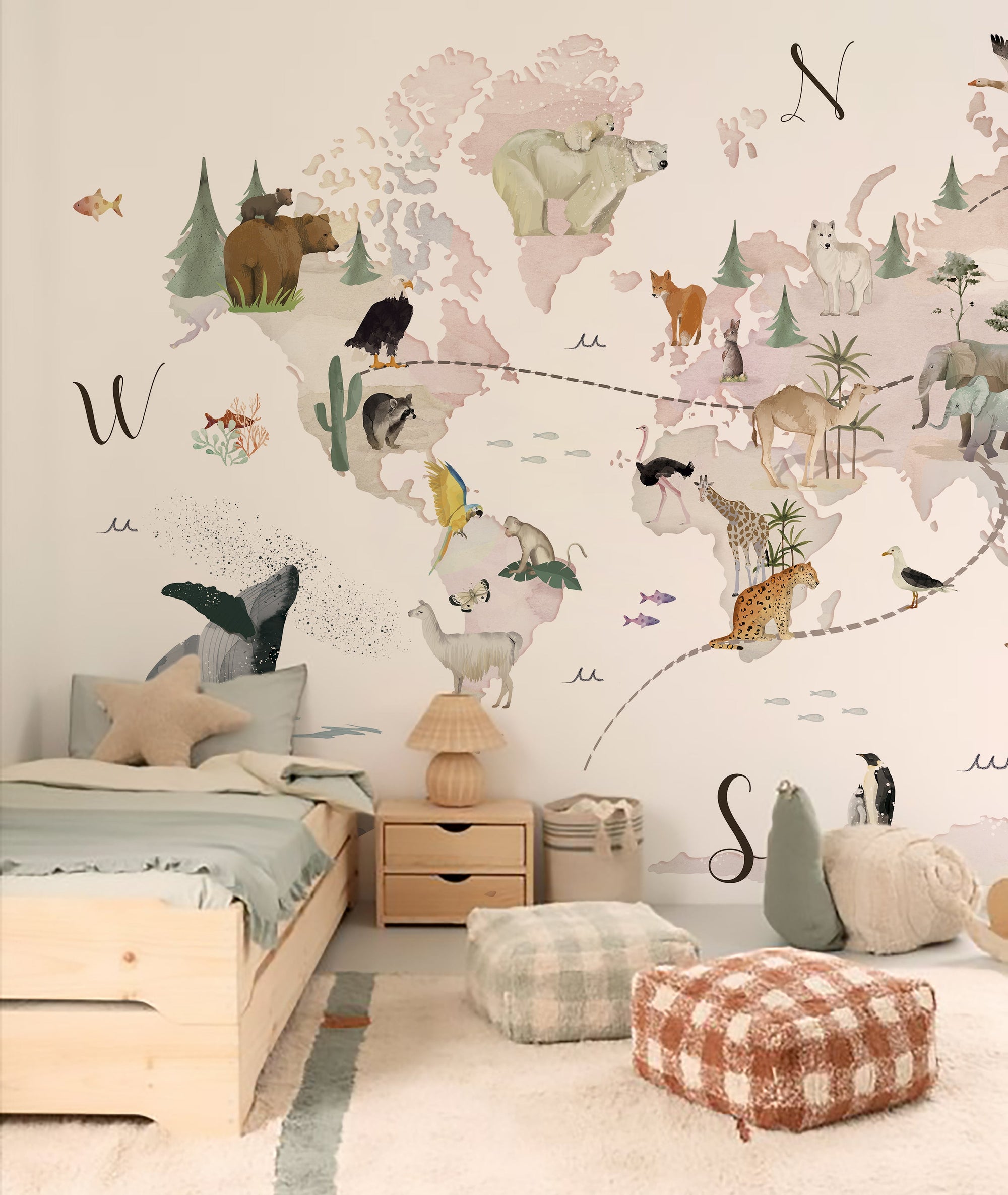MAPA MUNDI II Mural de papel pintado