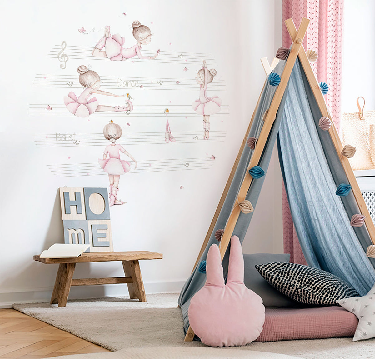 BALLERINA DANCE PENTAGRAM S.FONDO Children's magic window